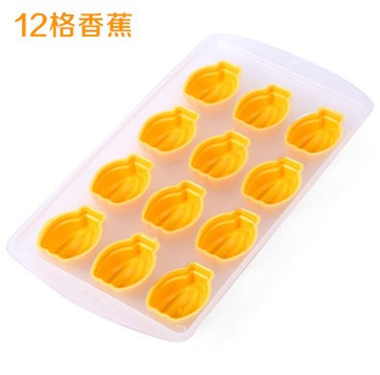 Apple Banana Grape Orange Fruit Ice Lattice Ice Mold Ice Tray Flexible ...