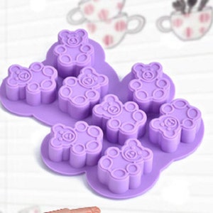 Bear Ice Mold Ice Tray Flexible Silicone Mold DIY Mold Jewelry Mold ...