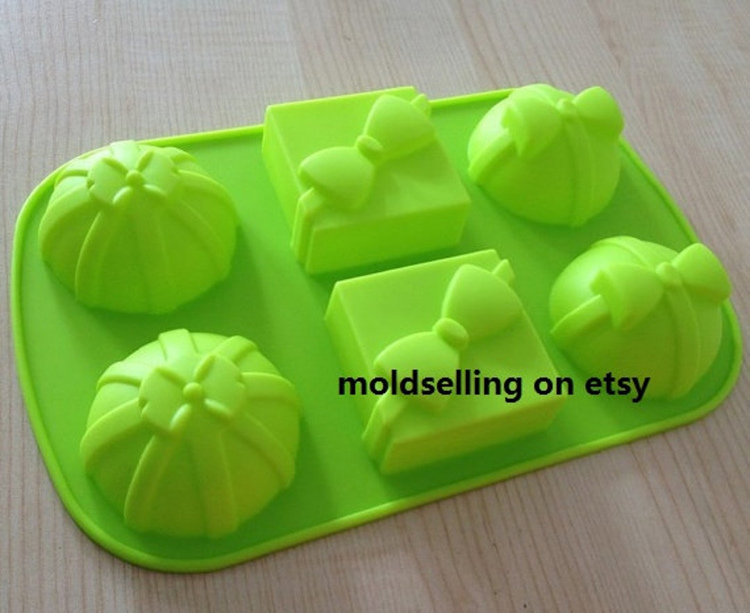 6-gift Box Cake Mold Soap Mold Silicone Mold Biscuit Mold Baking Tool ...
