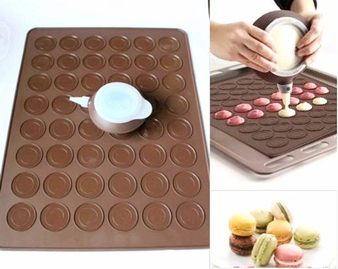 1 Set 48-cavity Macaron and Decorating Flower Cake Mold Soap Mold ...