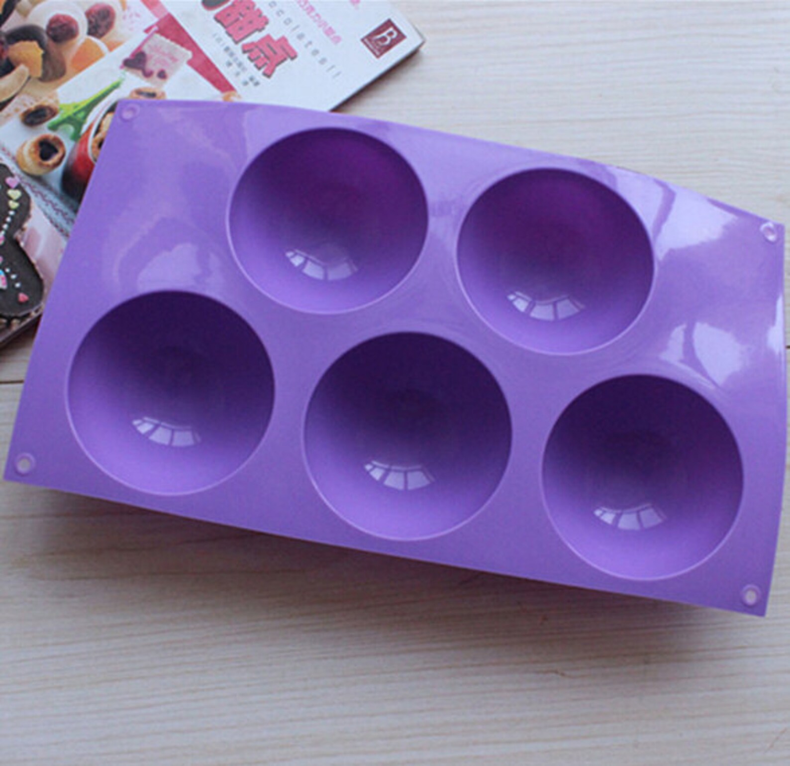 5 Large Semi-circular Round Ball Cake Mold Soap Mold Silicone | Etsy