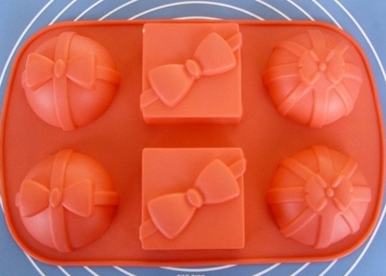 6-Gift Box Cake Mold Soap Mold Silicone Mold Biscuit Mold | Etsy