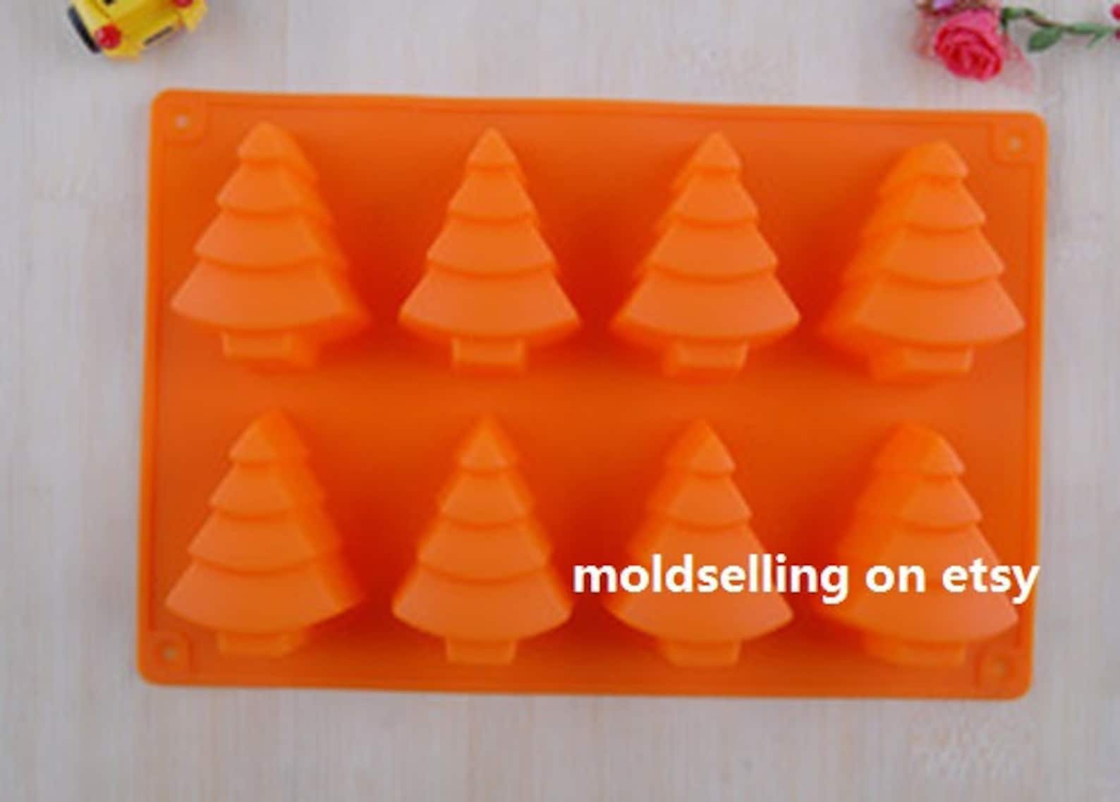 8-christmas Tree Cake Mold Soap Mold Silicone Mold Soap Mould Biscuit ...