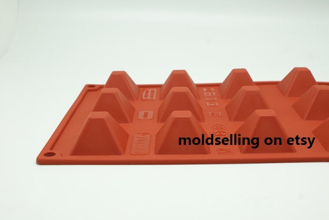 15-pyramid Triangle Chocolate Mold Soap Cake Mold Silicone Epoxy Mold ...