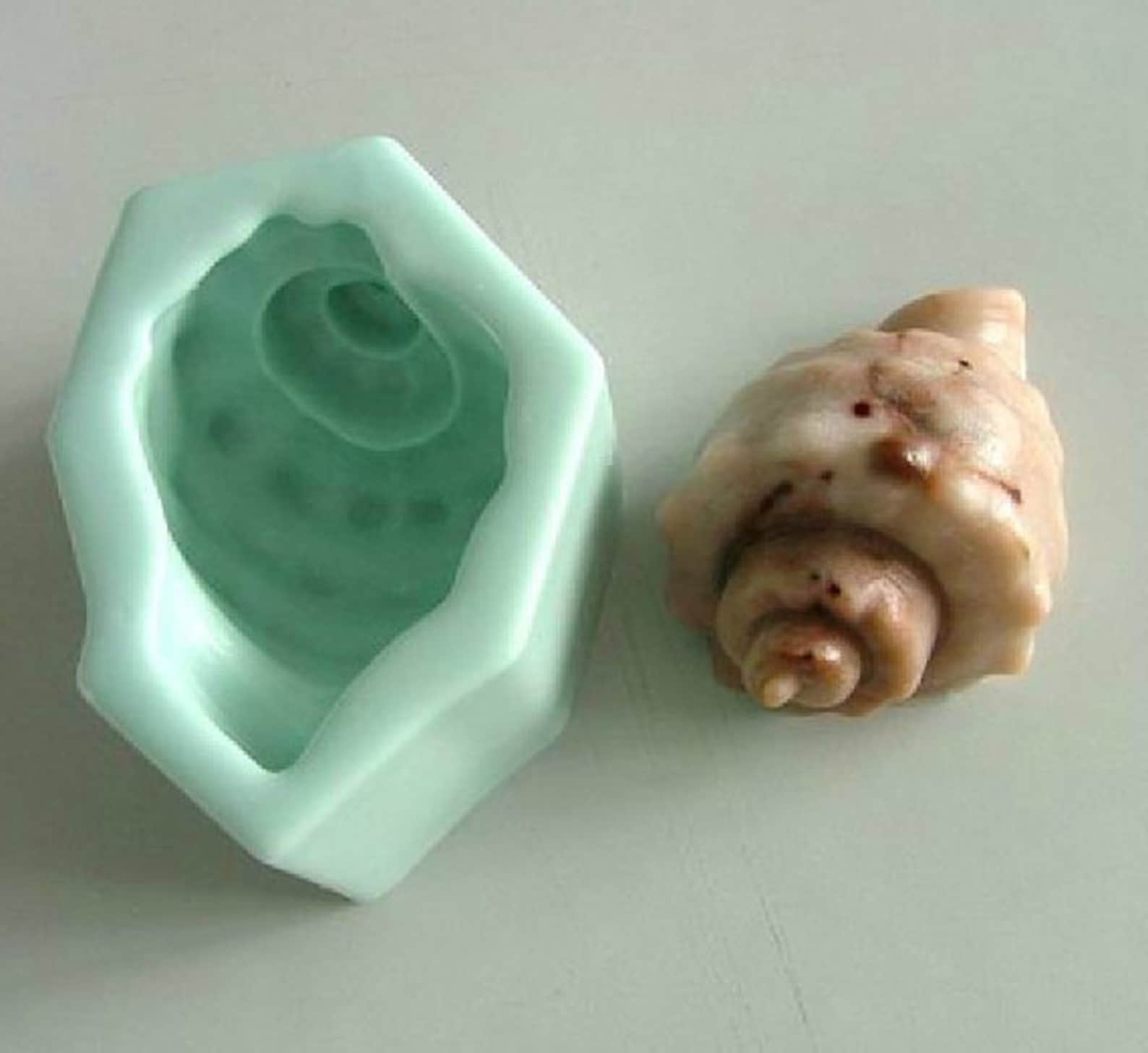 3D Sea Shell Conch Soap Mold Flexible Silicone Mold Candy - Etsy