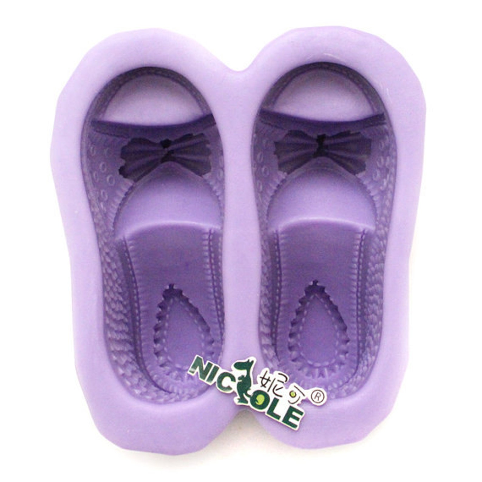 Lady Slipper Shoes Soap Mold Flexible Silicone Mold Candy Chocolate ...
