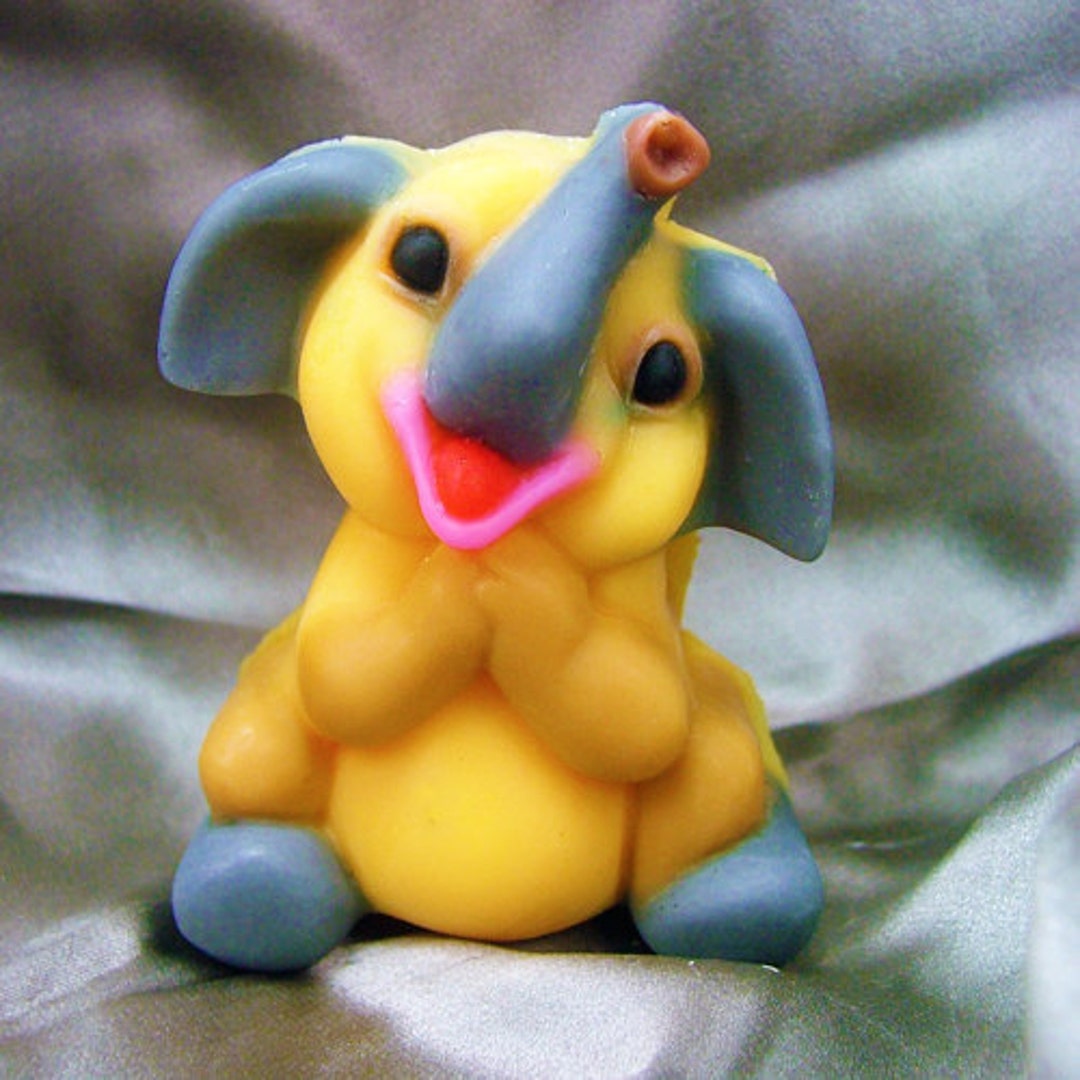 Elephant Soap Mold Flexible Silicone Mold Candy Chocolate Mold Polymer ...