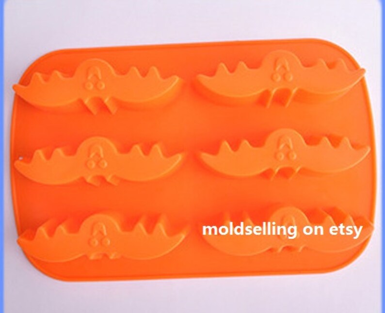 6-bat Chocolate Mold Soap Cake Mold Silicone Epoxy Mold Ice - Etsy