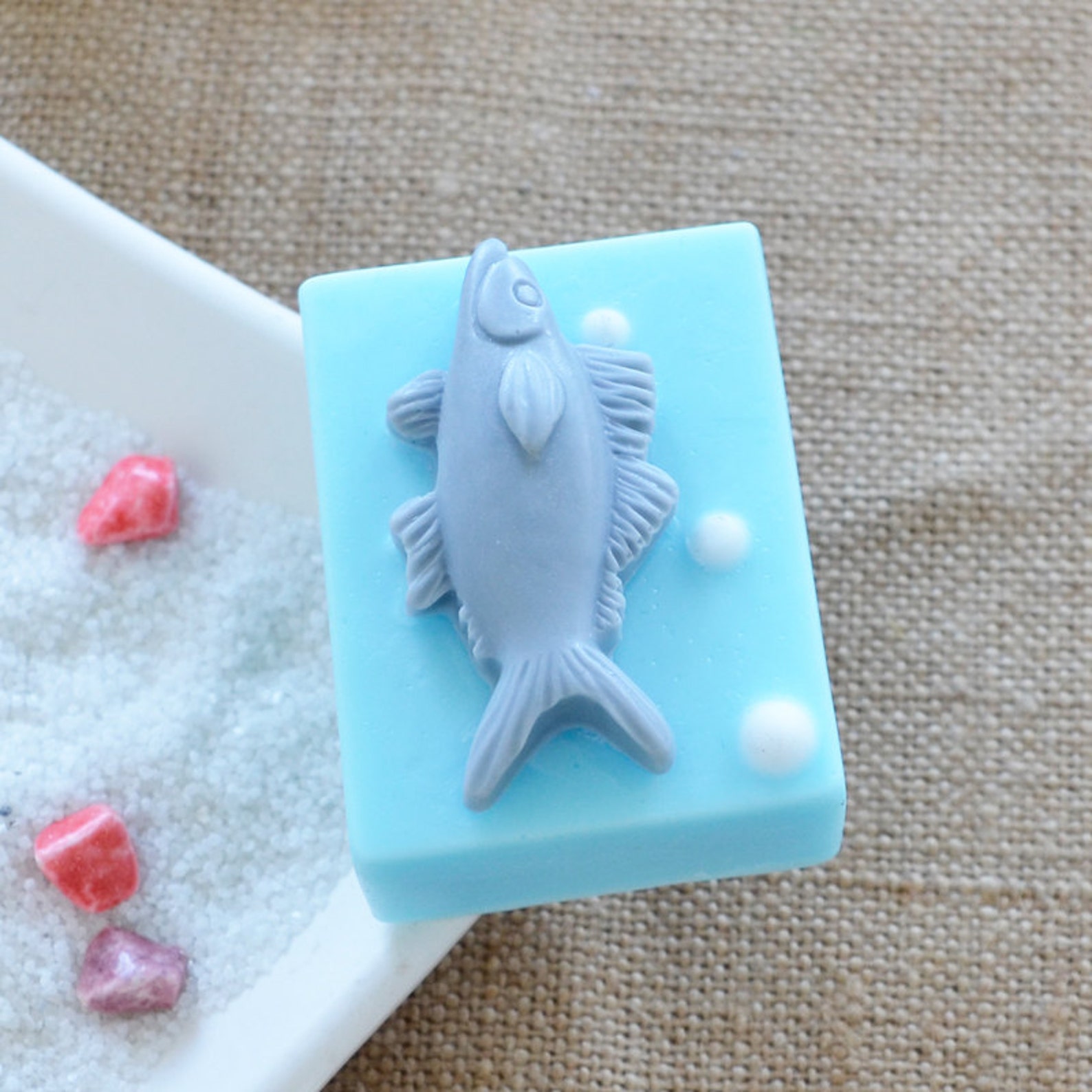 Tuna Fish Soap Mold Flexible Silicone Mold Candy Chocolate - Etsy