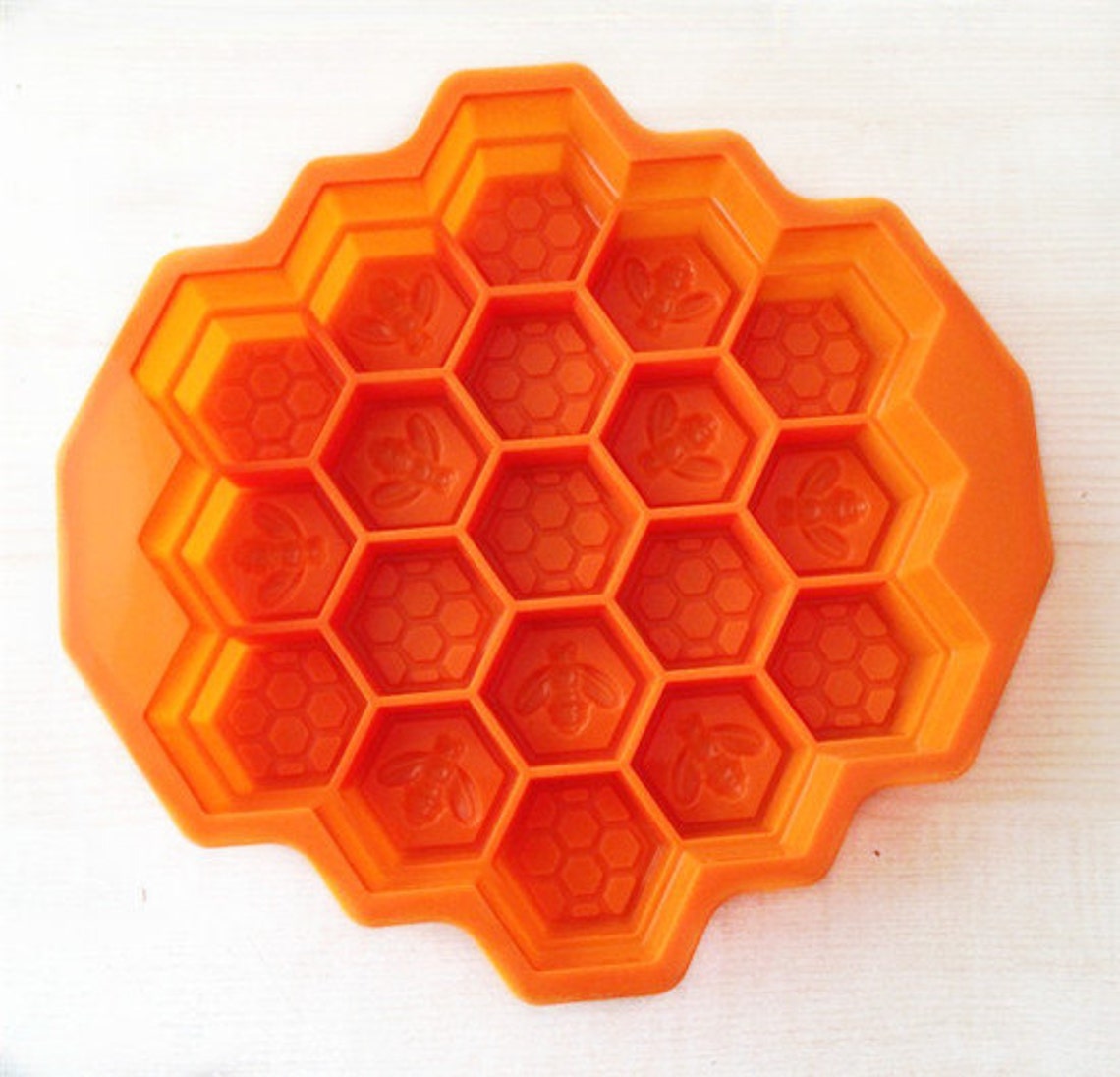 Bee Honeycomb Cake Mold Soap Mold Silicone Mold Soap Mould Biscuit Mold ...