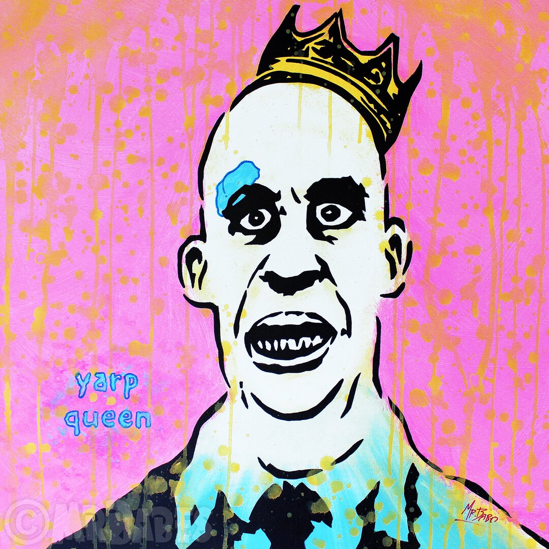 Yarp Queen (hot Fuzz) - Original Pop Art Painting by Babes Kopp - Yas ...