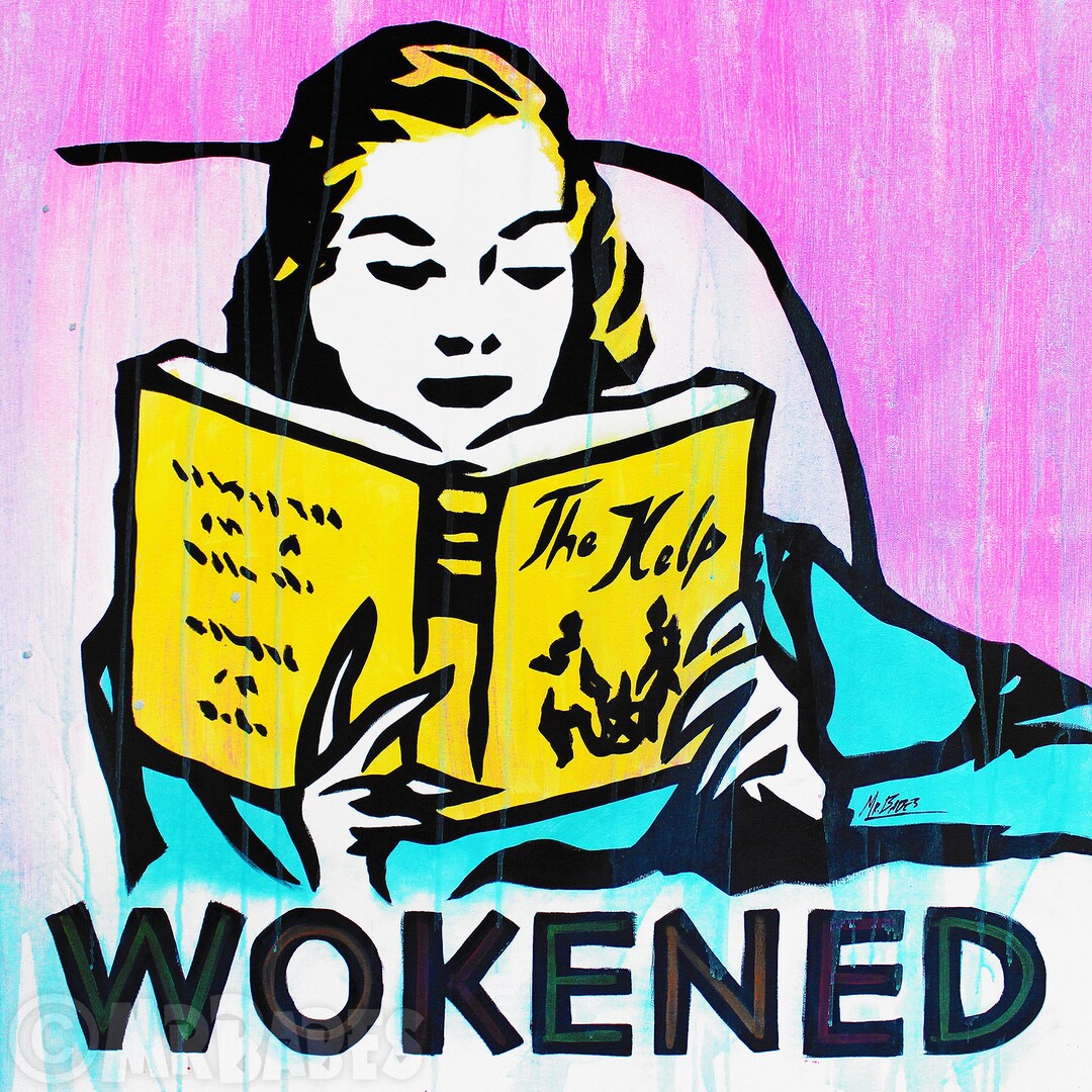 White Girl Woke Original Pop Art Painting by Babes Kopp Get Wokened ...