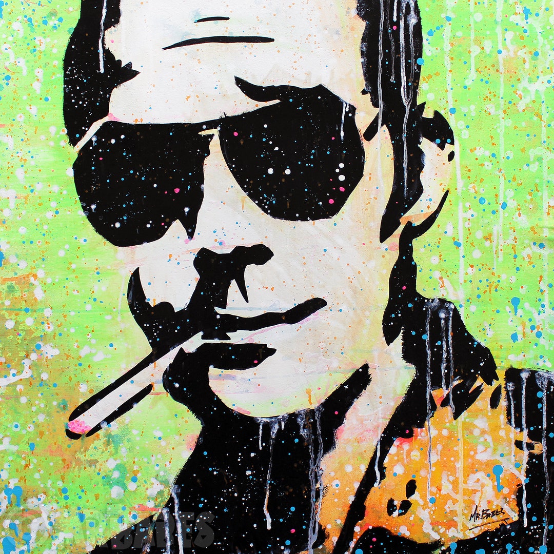 Hunter S. Thompson - Original Pop Art Painting by Babes Kopp ...