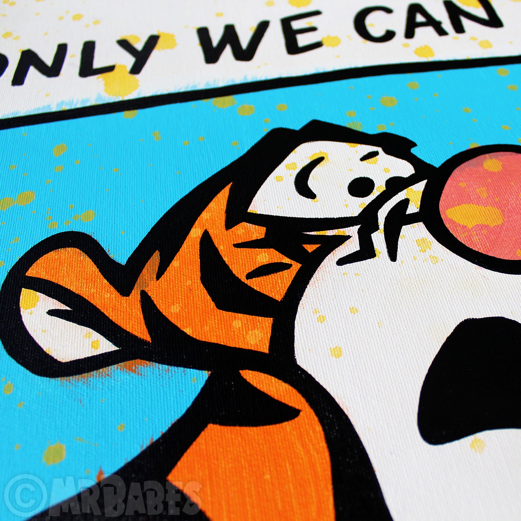 The T-word (tigger & Pooh) - Original Pop Art Painting by Babes Kopp ...