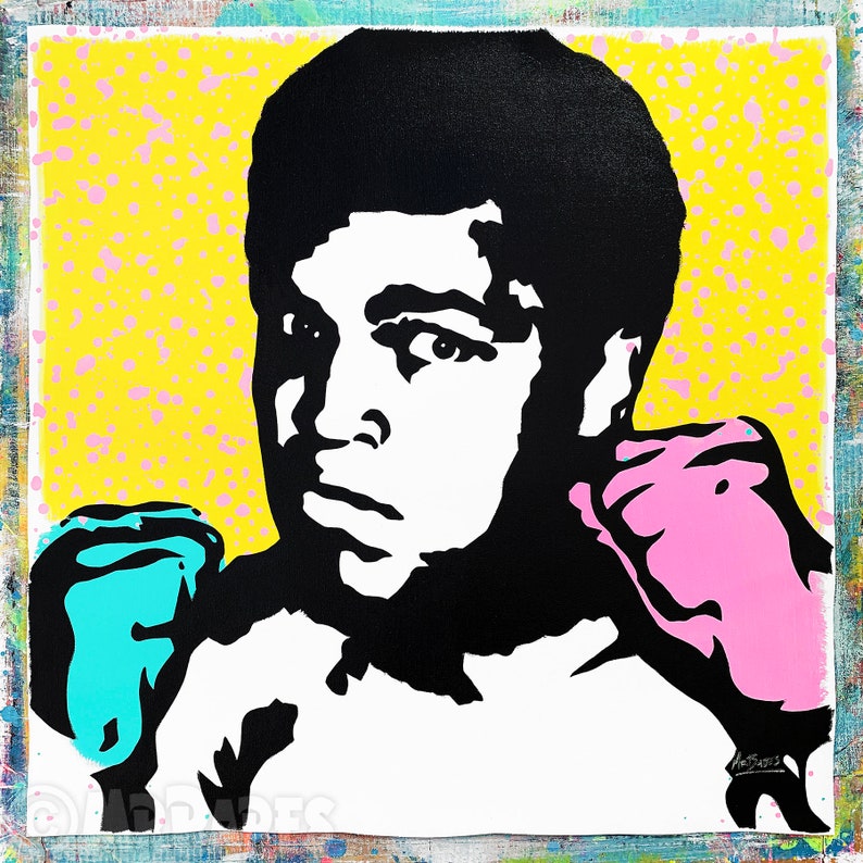 Muhammad Ali - Original Pop Art Painting by Babes Kopp - Celebrity ...
