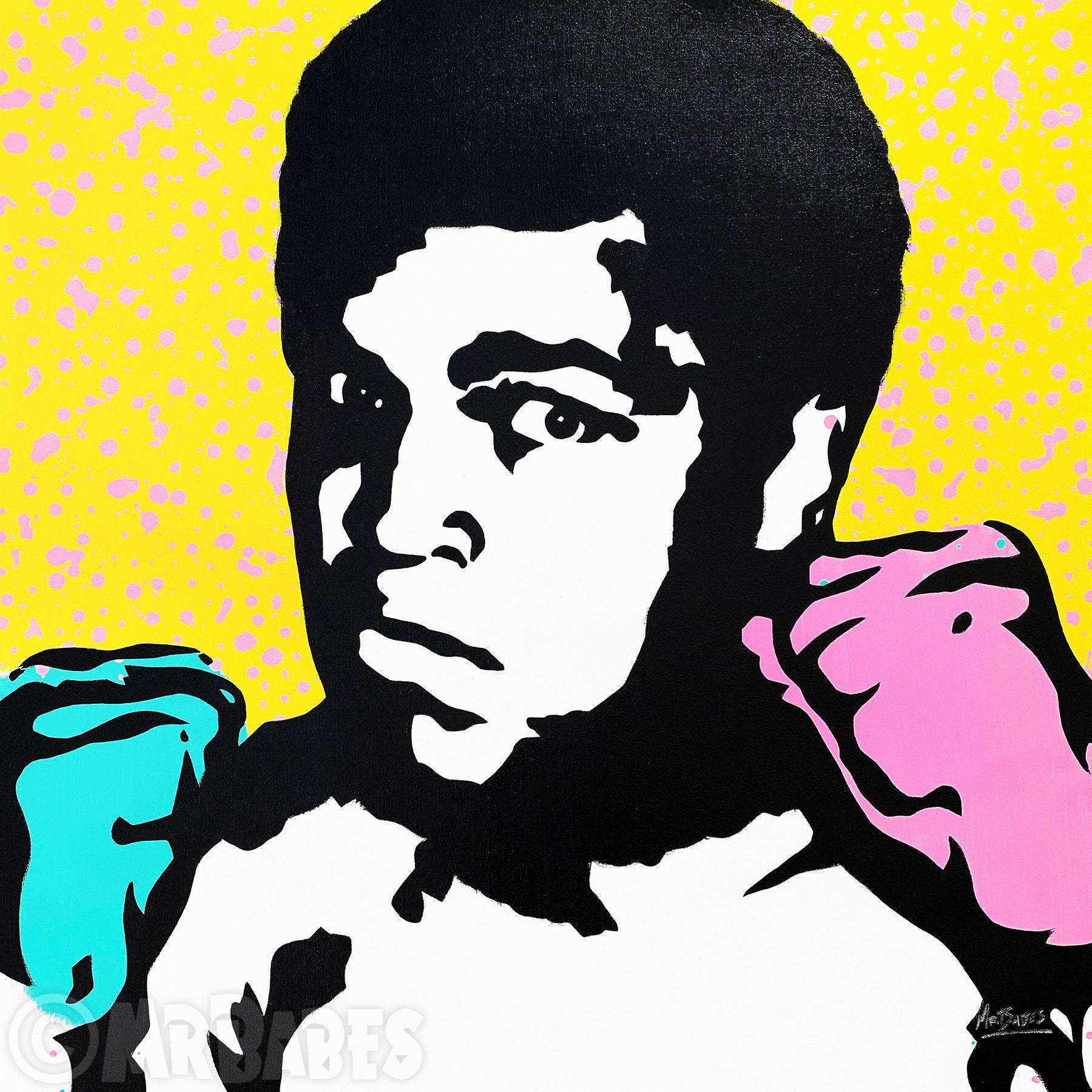 Muhammad Ali Original Pop Art Painting by Babes Kopp Celebrity Sports ...