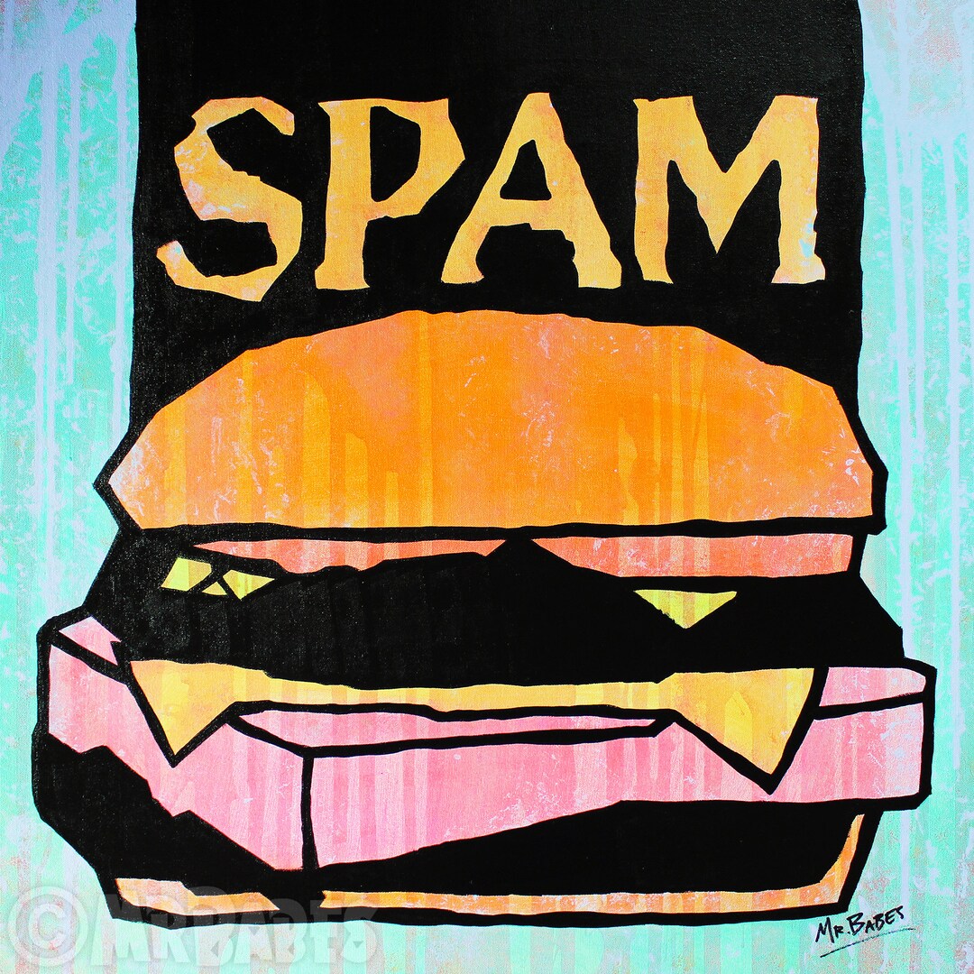 Spam - Original Pop Art Painting by Babes Kopp - Hawaiian Aloha ...