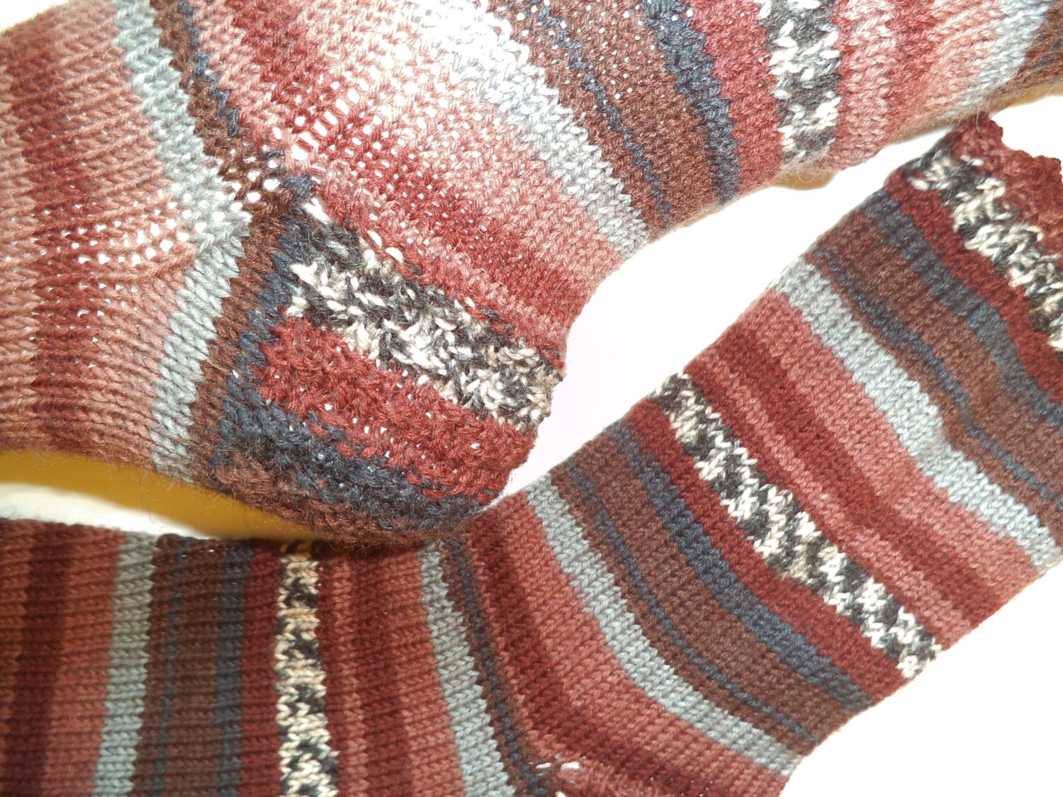 Hand Knit Big Size Wool Winter Socks Christmas Gift Swollen Feet ...