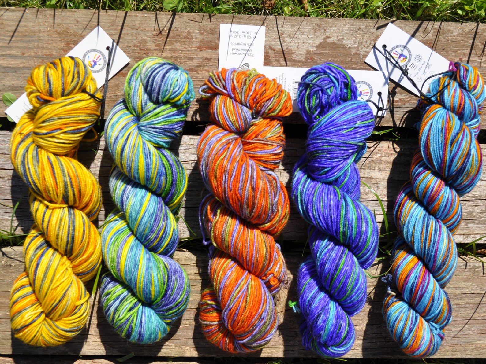 Hand Painted Merino Sock Yarn Variegated Sock Yarn on Sale - Etsy