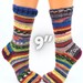 Cute Hand Knitted Scrappy Socks Made From Cozy Wool - Etsy