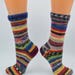 Cute Hand Knitted Scrappy Socks Made From Cozy Wool - Etsy