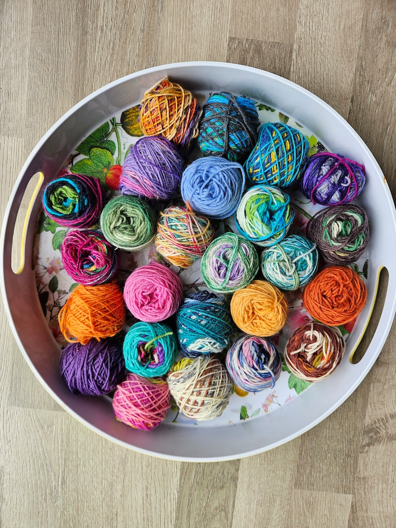 NEW Vibrant Multicolored Yarn Mini Skein Set - Perfect Gift for Yarn ...