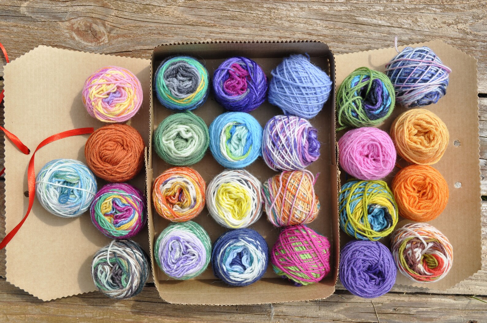 NEW Vibrant Multicolored Yarn Mini Skein Set - Perfect Gift for Yarn ...