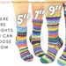 Cute Hand Knitted Scrappy Socks Made From Cozy Wool - Etsy