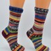 Cute Hand Knitted Scrappy Socks Made From Cozy Wool - Etsy