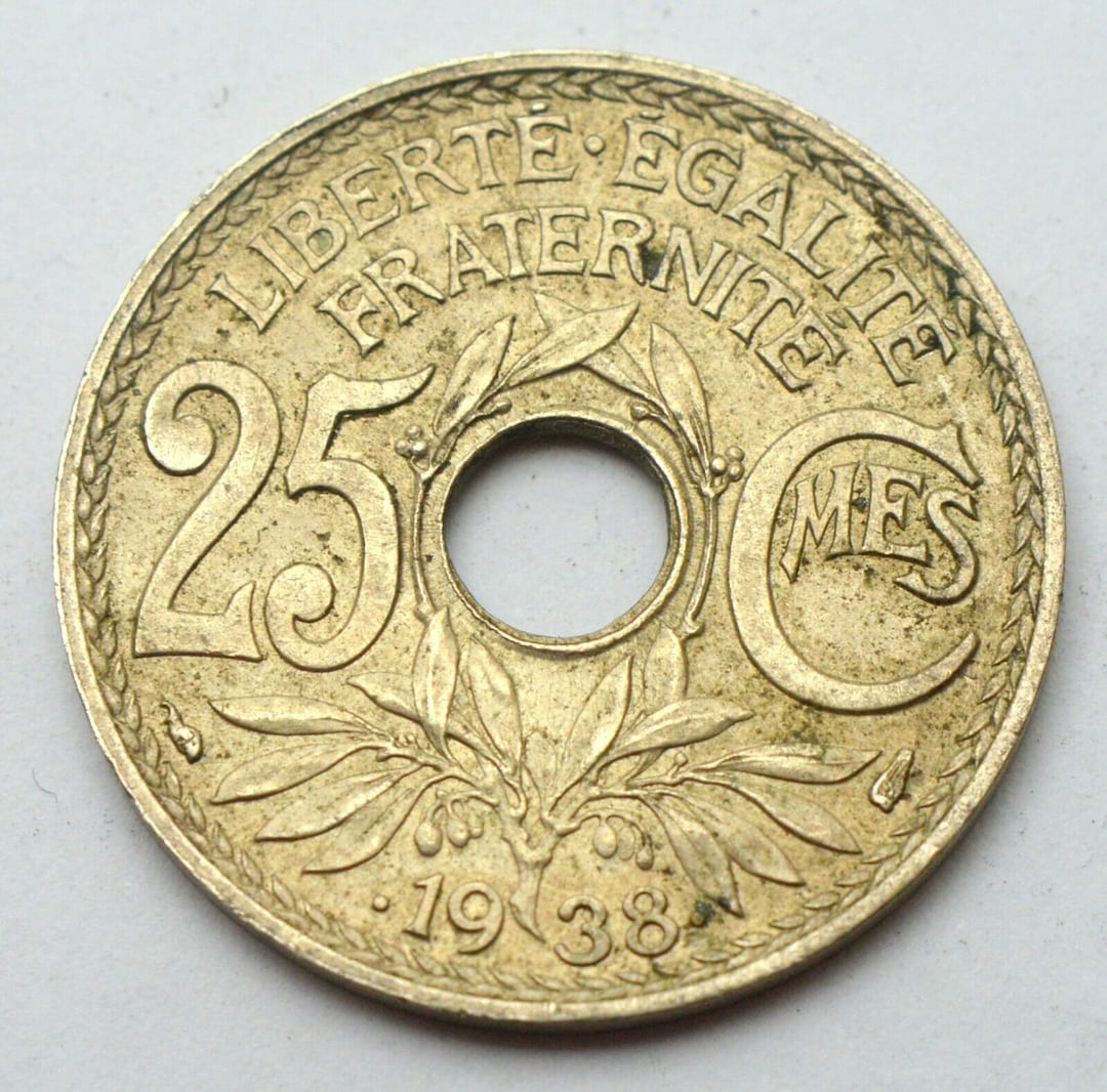 France 25 Centimes 1938 Old Coin - Etsy