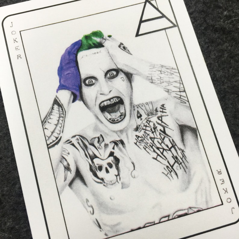 Jared Leto Joker Card - Etsy