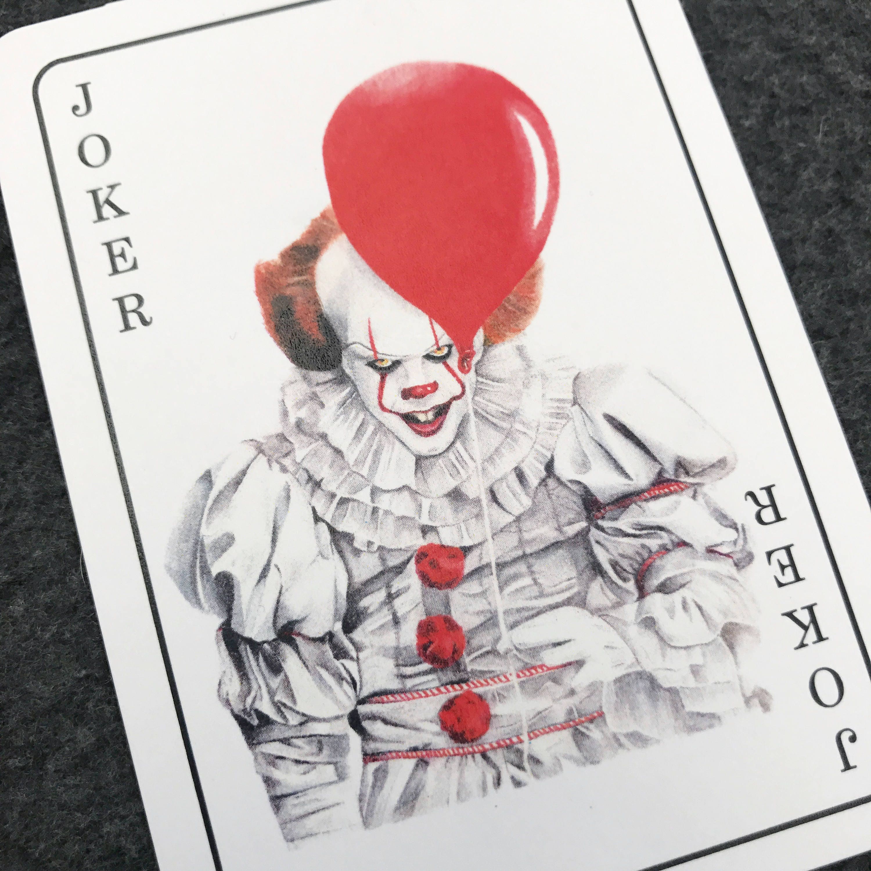 Pennywise the Clown Joker Card (IT 2017, Bill Skarsgard) - Etsy UK