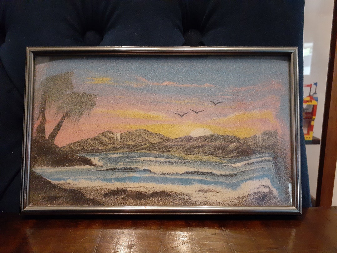 Vintage David Alcala 1993 Maui Sand Tapestry - Etsy