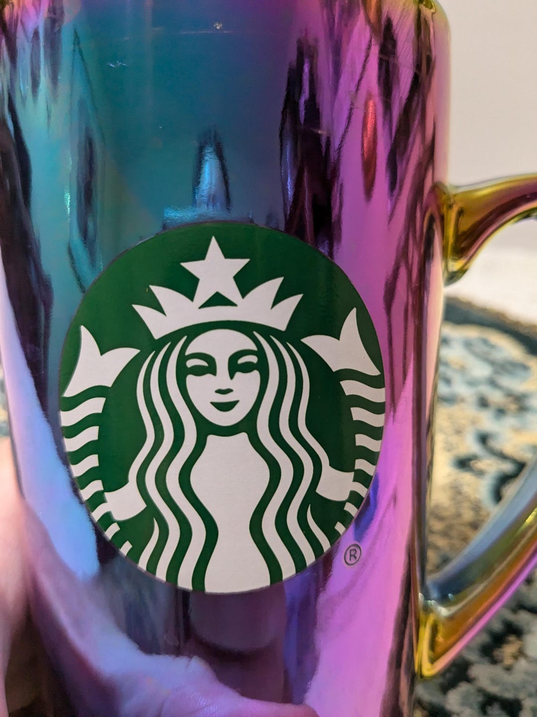 16 Fl Oz Starbucks Rainbow Coffee Mug - Etsy