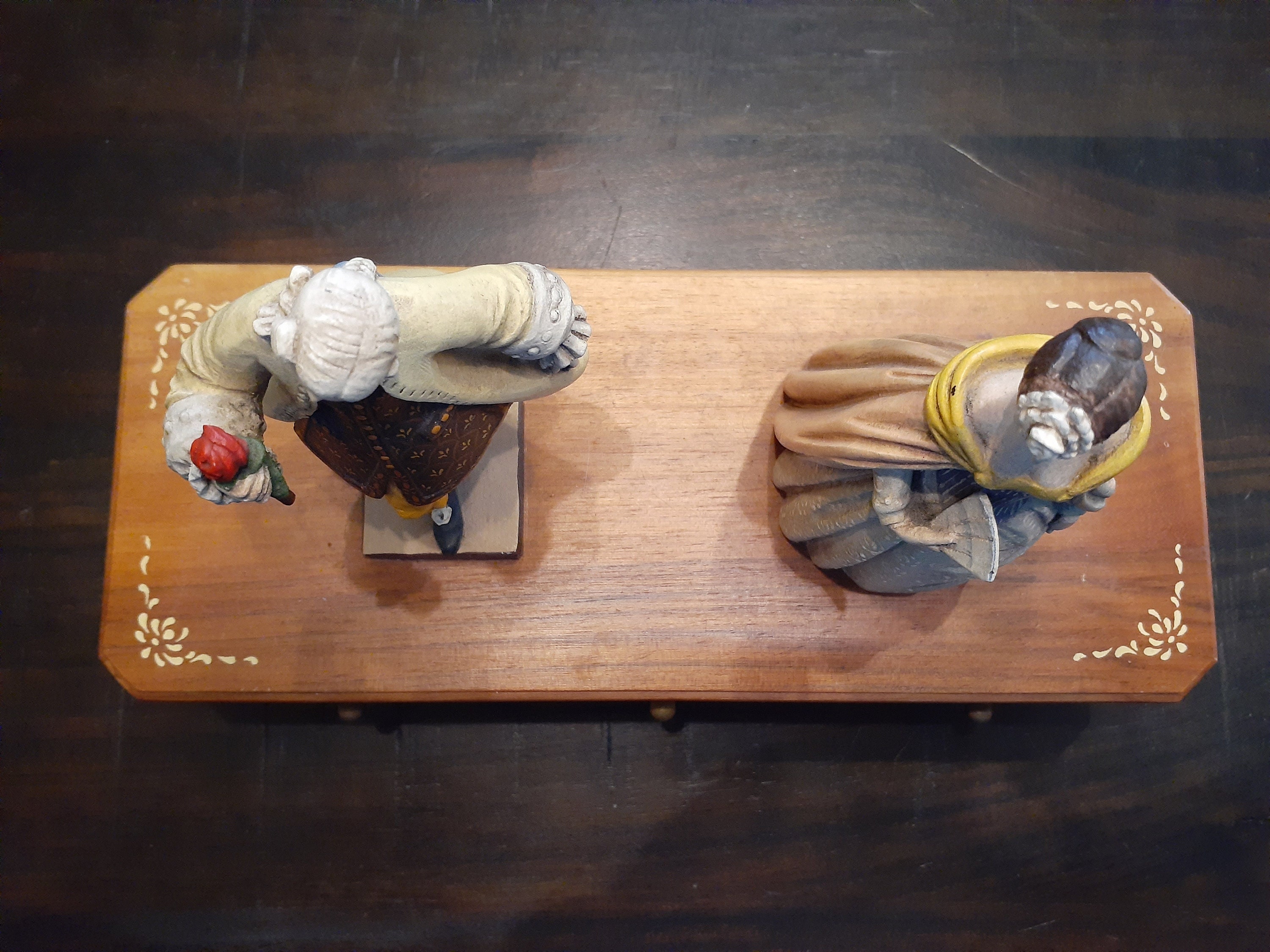 Vintage Italian Anri Victorian Couple Reuge 36 Note Music/jewelry Box ...