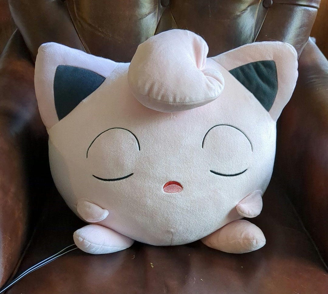 Official 18" Jigglypuff Sleeping Pokemon Plush - Etsy