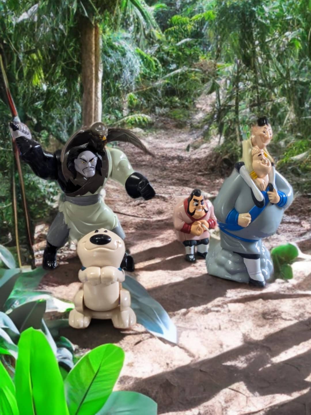 1998 Disney Mulan Mcd's Happy Meal Toys Shan Yu, Little Brother Dog ...