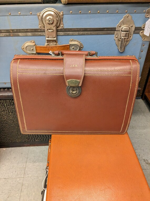 Vintage 1950s leather briefcase - Gem