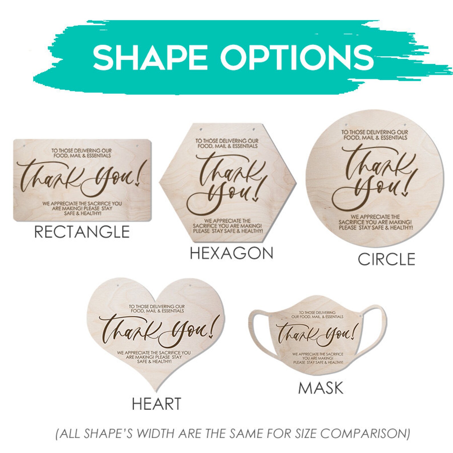 Essential Worker Door Sign Thank You Door Sign Front Door - Etsy