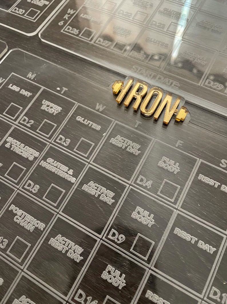Caroline Girvan Iron Series 3D Dry-erase Calendar W/added Days for ...