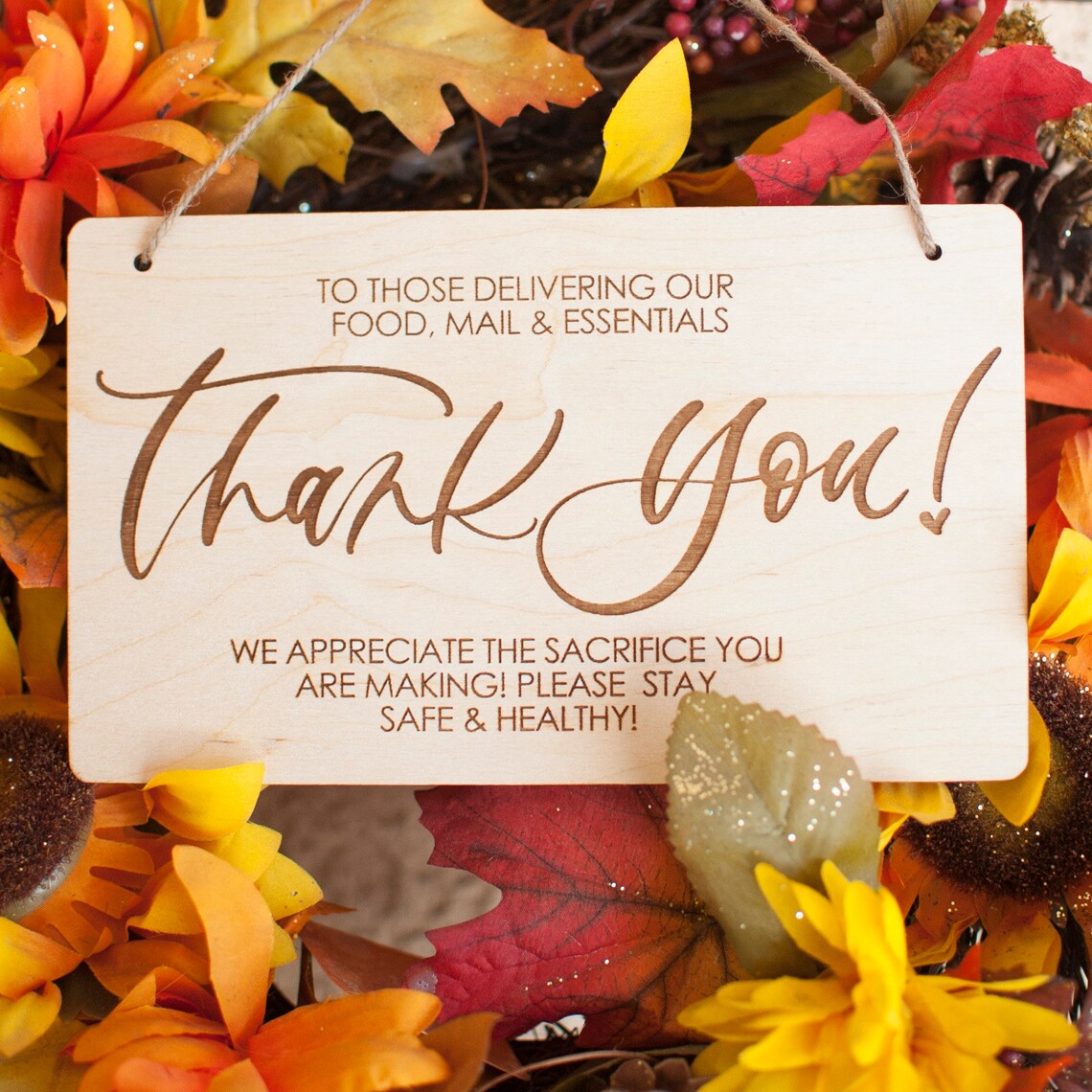 Essential Worker Door Sign Thank You Door Sign Front Door - Etsy