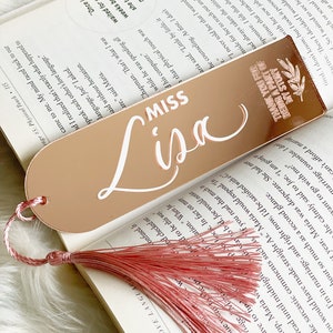 Teacher Bookmarks | TA Gift | Speech Pathologist Gift | Principal Gift ...