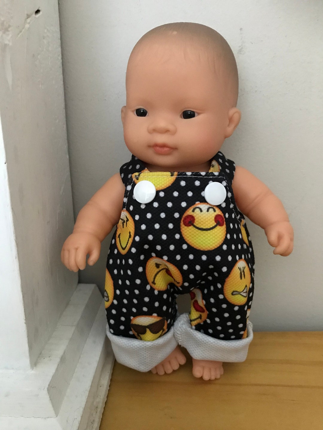21cm Miniland Emoji Faces Print Overalls. - Etsy