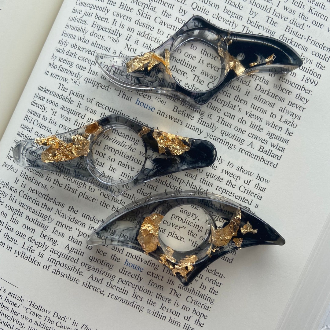 Resin Book Page Holder - Thumb Page Holder - Booklover Gift - Page ...