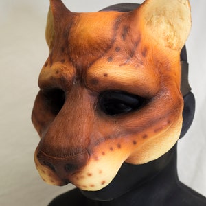 Red Khajiit, Feline Mask for LARP, Performance and Costuming - Etsy