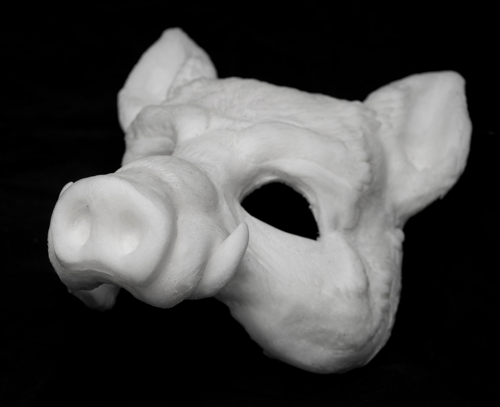 Wild Boar, Pig Mask, Unpainted, Soft Foam for LARP Combat, Quadrobics ...