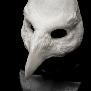 Corvid / Bird of Prey Mask, Unpainted, Soft Foam for LARP Combat ...