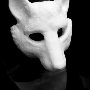 Fox, Vulpine Mask, Unpainted, Soft Foam for LARP Combat, Quadrobics ...