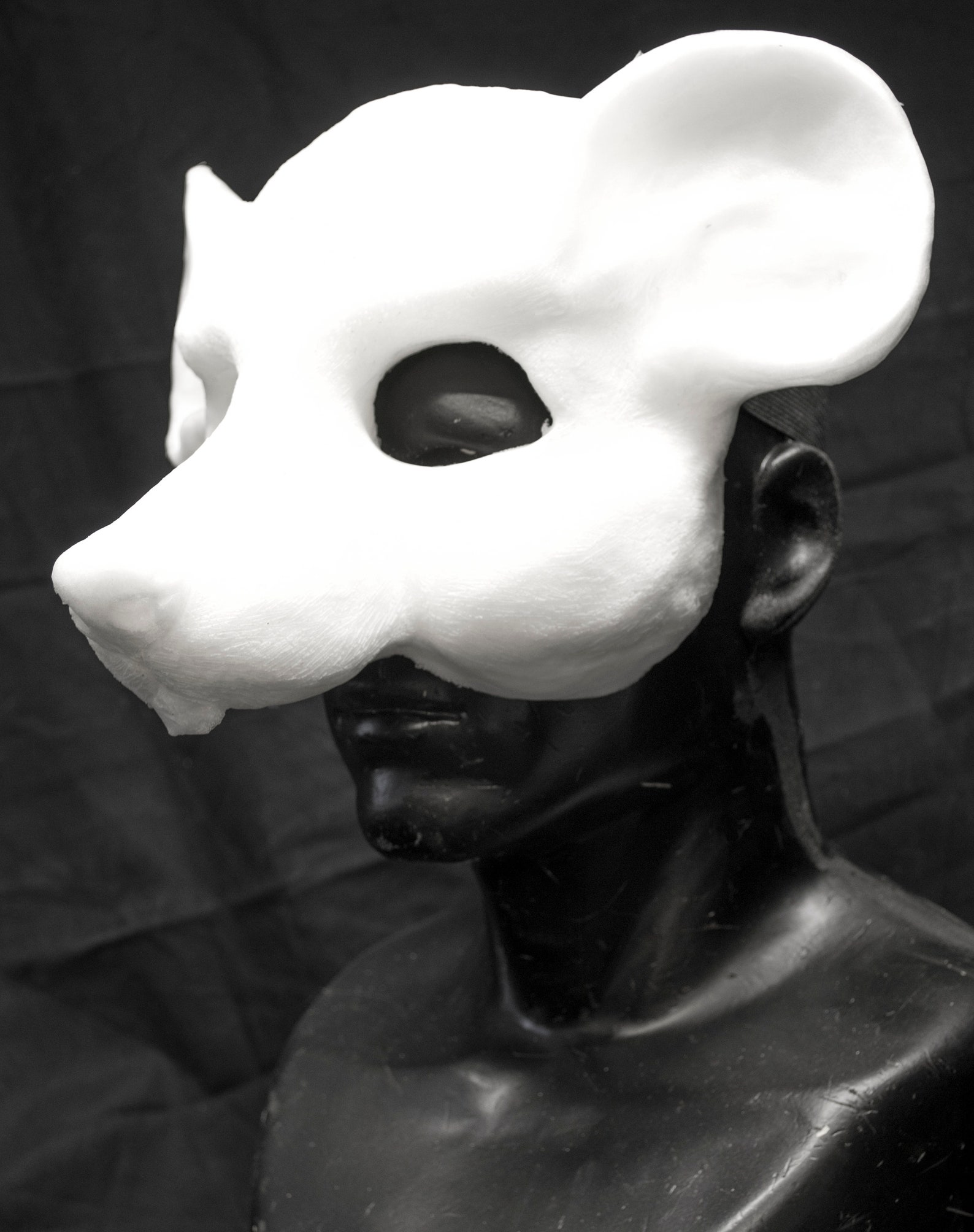 Skaven Mask, Unpainted, Soft Foam for LARP Combat, Theatre, Festivals ...