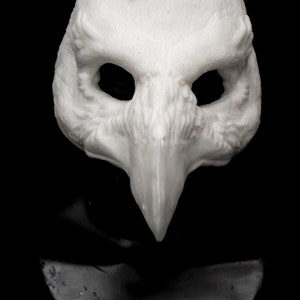 Corvid / Bird of Prey Mask, Unpainted, Soft Foam for LARP Combat ...